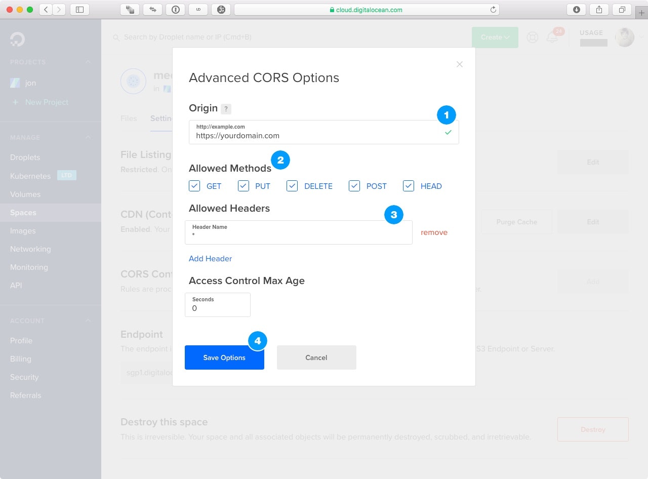 Setting Up DigitalOcean Spaces - Cloud Storage - Getting Started ... Setting Up DigitalOcean Spaces - Cloud Storage - Getting Started ...